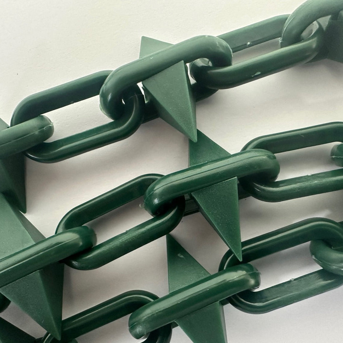 Buy Dark Green Plastic Diamond Spike Chain (by the Metre) – English ...
