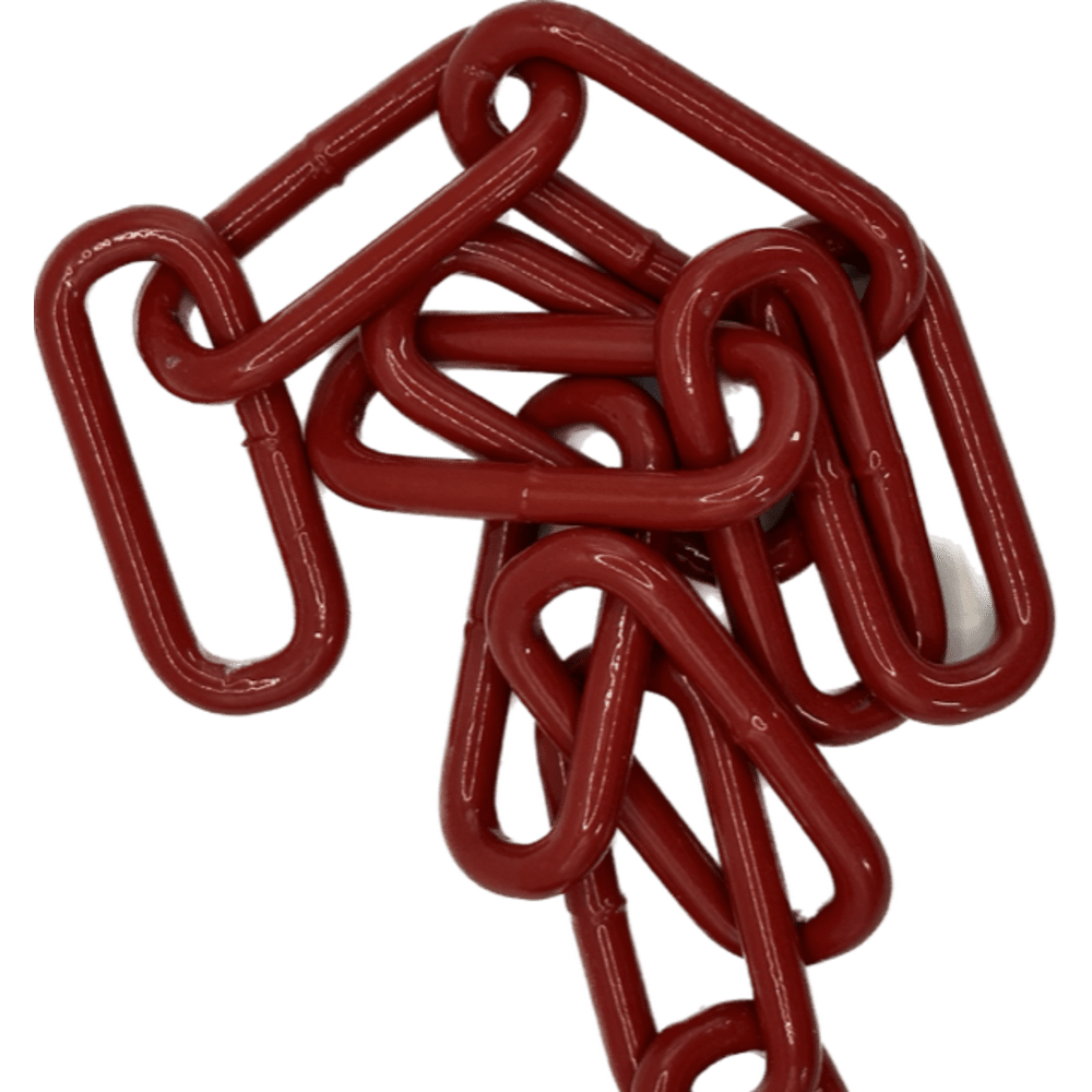 Buy 6 x 42 Welded Chain - Red Powder Coated by the metre (maximum ...