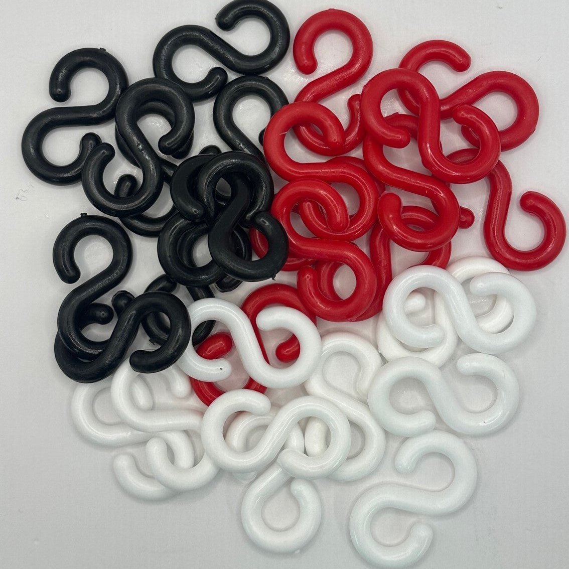 Buy 8mm Plastic "S" Hooks, Plastic Chain Hooks, – English Chain Direct