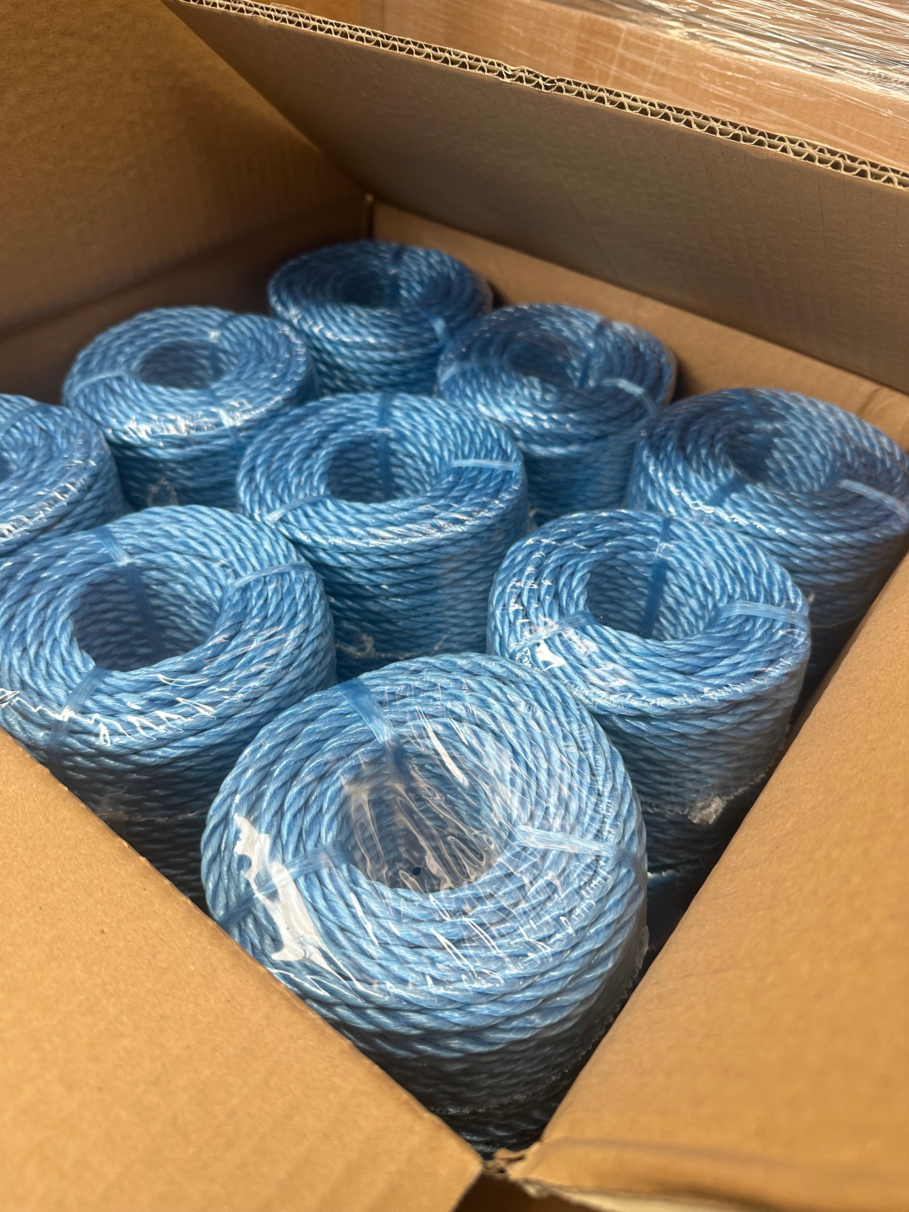 Bulk Buy Blue Polypropylene Rope - Mini Coils – English Chain Direct